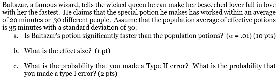 Solved Baltazar, a famous wizard, tells the wicked queen he | Chegg.com