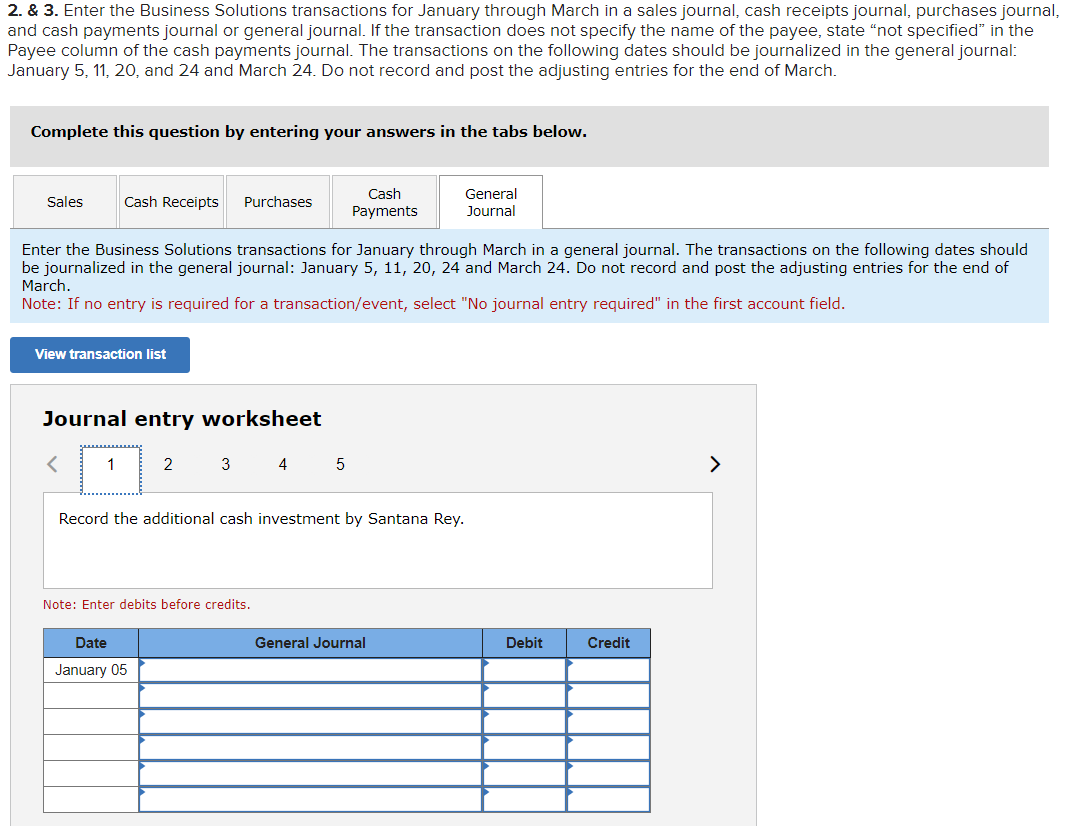 Journal entry worksheet Record the entry for return | Chegg.com