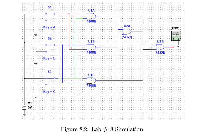 Solved 8.2 MultiSim Simulations: A. Construct the circuit | Chegg.com