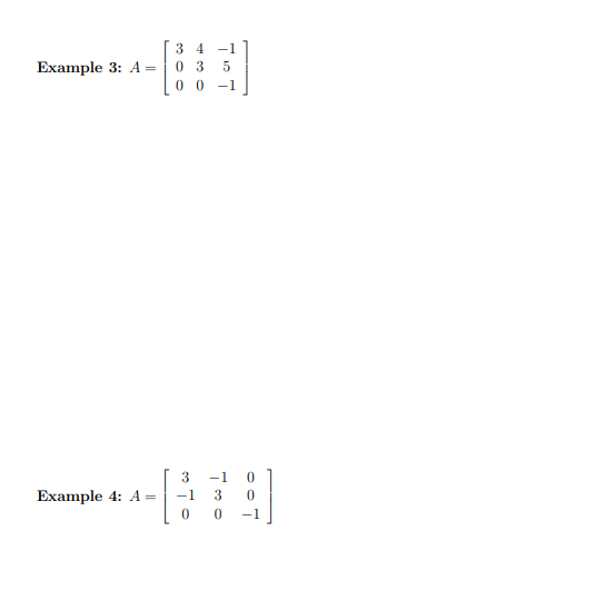 Solved For each problem below, find the eigenvalues of A and | Chegg.com