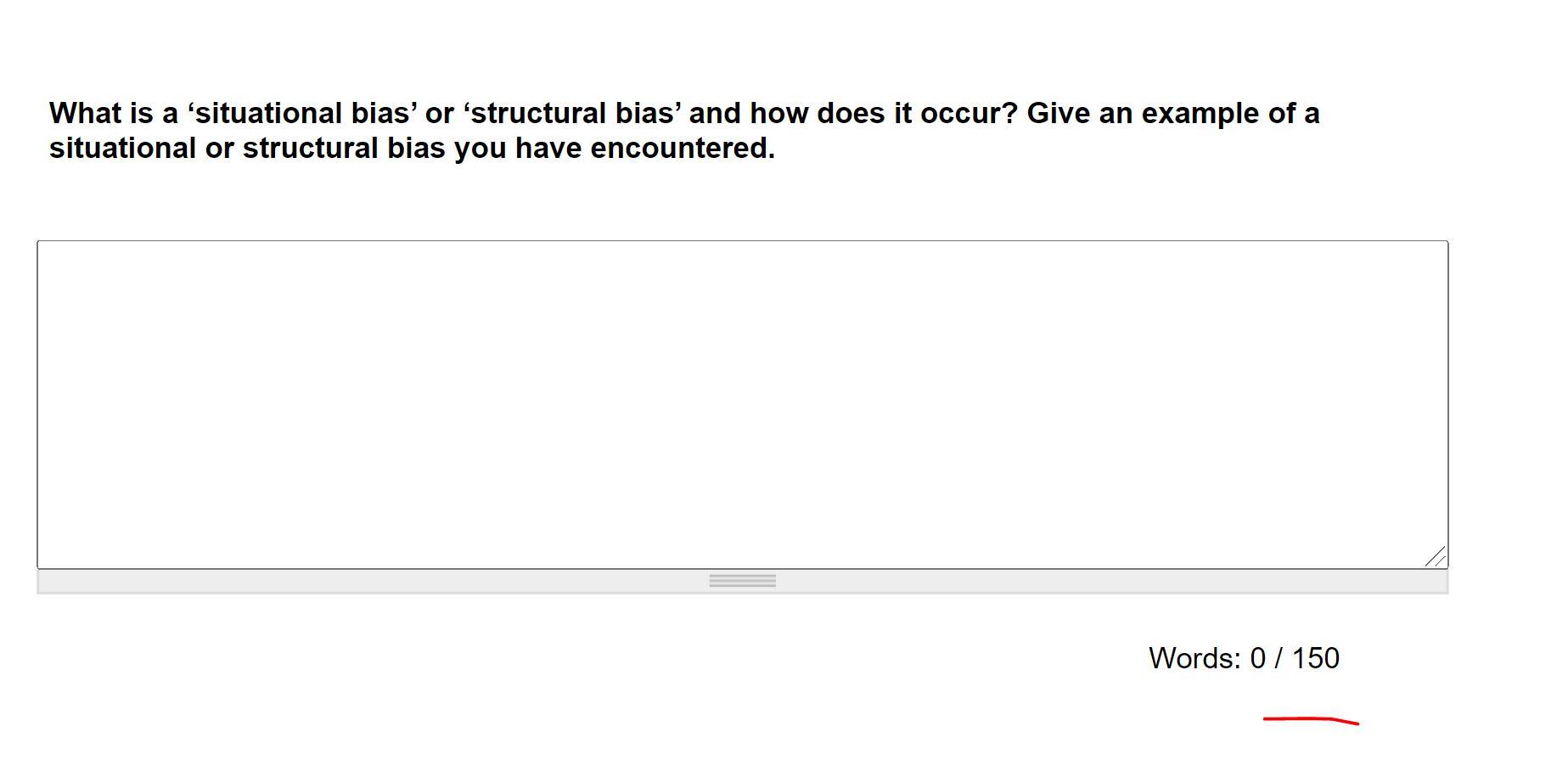 What is a 'situational bias' or 'structural bias' and | Chegg.com