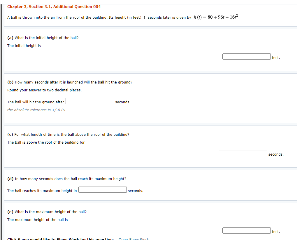 Solved Chapter 3, Section 3.1, Additional Question 004 A | Chegg.com