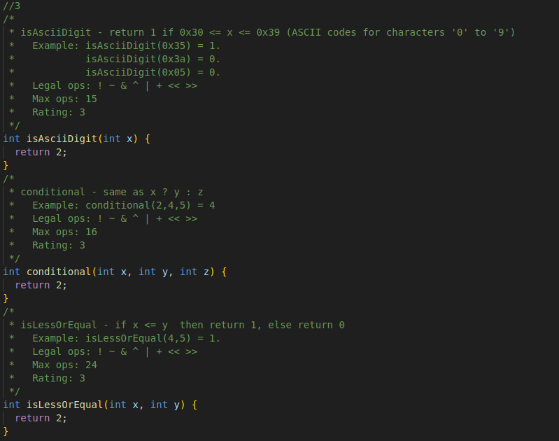 Solved isAsciidigit - return 1 if 0×30
