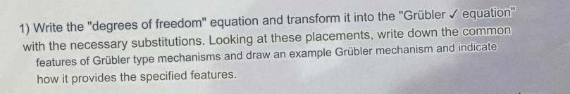 Solved Write the "degrees of freedom" equation and transform | Chegg.com