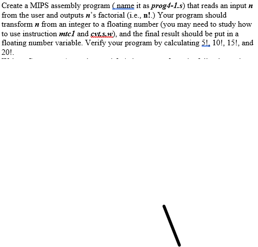 Solved Create a MIPS assembly program (name it as prog4-1.s) | Chegg.com