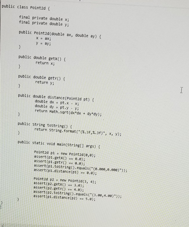 Solved 9.6 PointList class For this lab you will write a | Chegg.com
