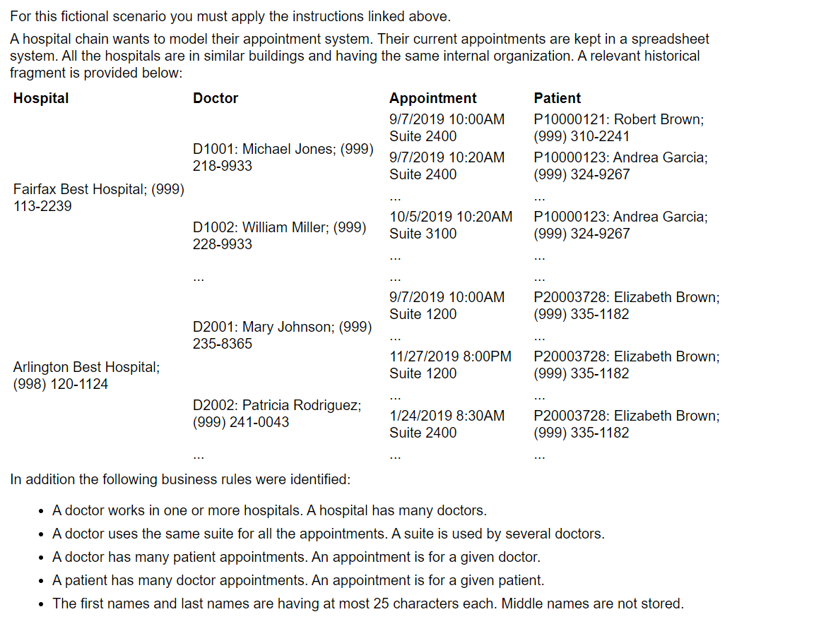 Solved - First Normal Form - Identify all rows - Create a | Chegg.com