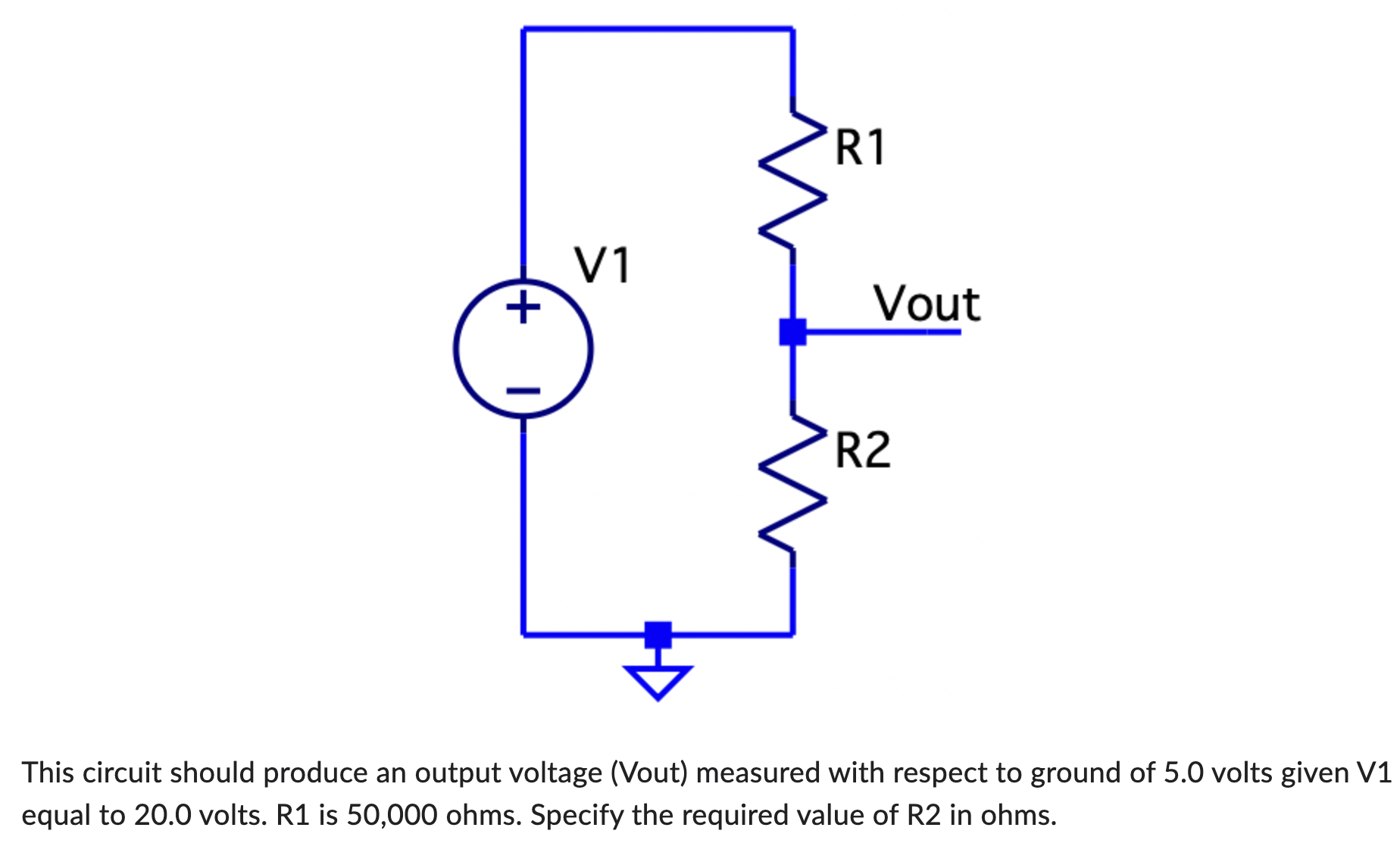 Solved This circuit should produce an output voltage (Vout) | Chegg.com