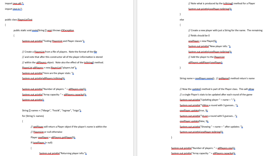 Solved In Assignment 2, you implemented a simple word game | Chegg.com