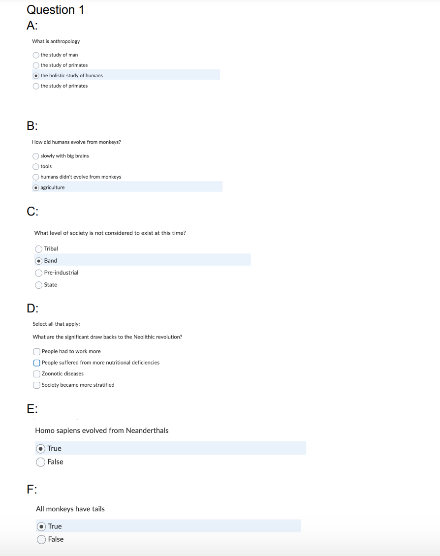 B: How did humans evolve from monkeys? slowly with | Chegg.com