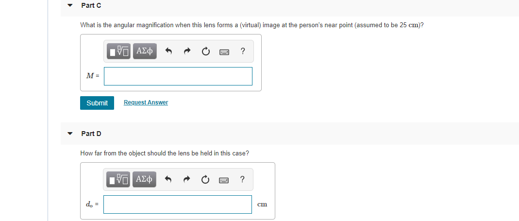 Solved Amagnifying glass is a single convex lens with a | Chegg.com