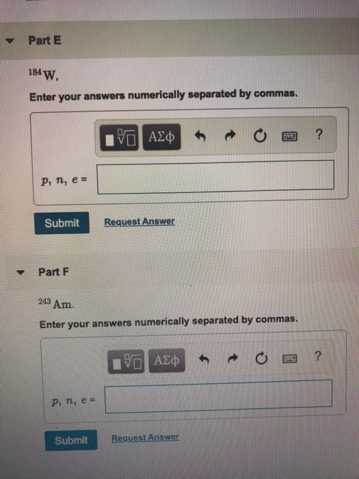 Solved Part A 40 Ar, Enter your answers numerically | Chegg.com