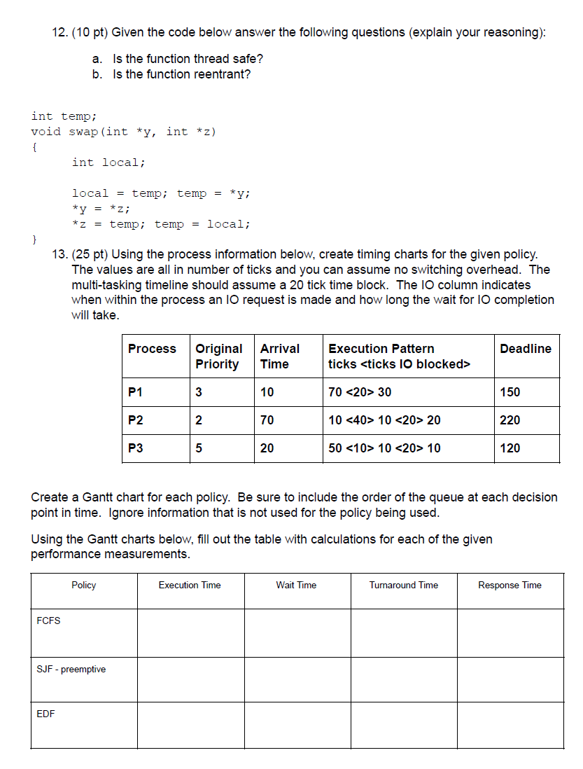 Solved 1. (5 pt) What are different ways to have shared | Chegg.com