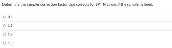 Solved Determine the sampler correction factor that corrects | Chegg.com
