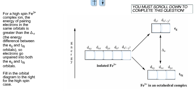 Solved What is the electron configuration of the complex? | Chegg.com