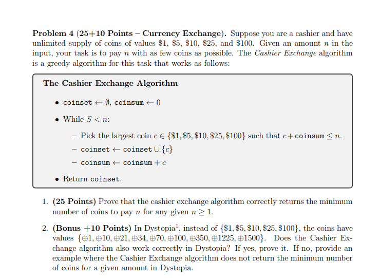 Solved Problem 3 (25 Points - Coloring Intervals). Let X be | Chegg.com
