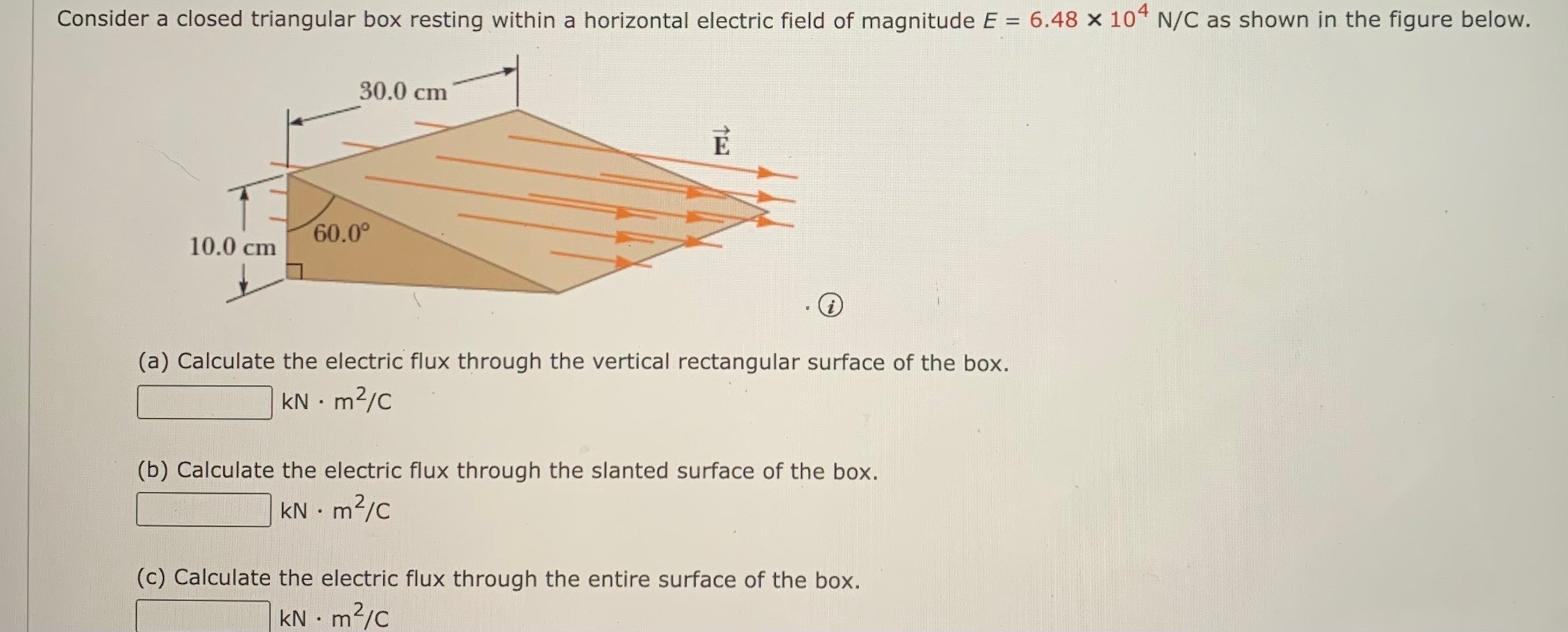 Solved der a closed triangular box resting within a | Chegg.com