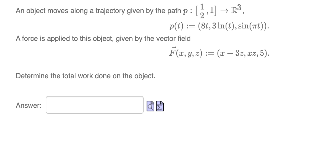 Solved . -> An object moves along a trajectory given by the | Chegg.com