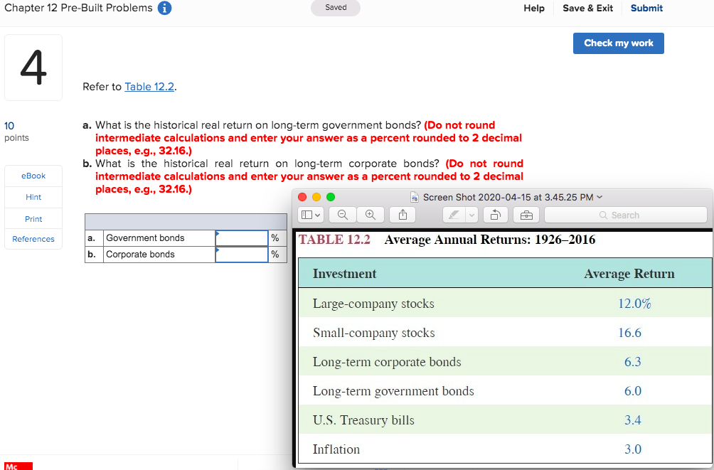 Solved Chapter 12 Pre-Built Problems A Saved Help Save & | Chegg.com