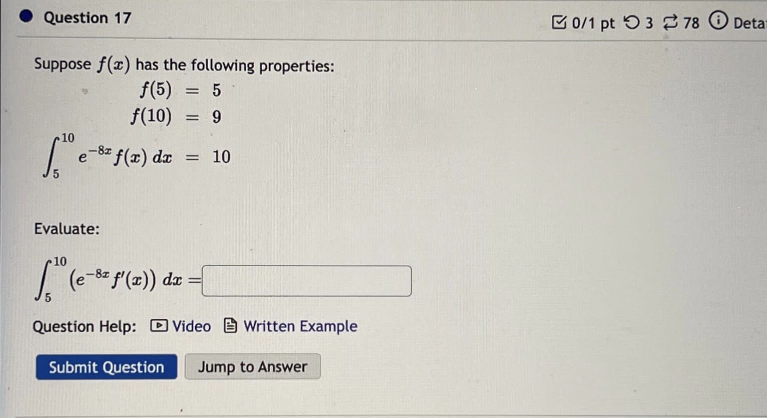 Solved Suppose f(x) has the following properties: | Chegg.com