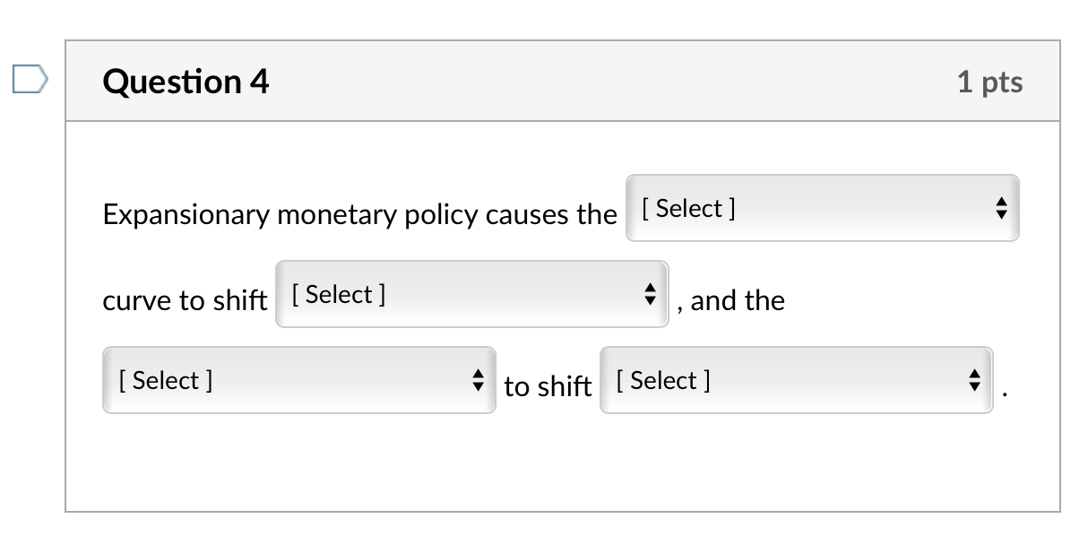 Solved First blank: IS or LM Second blank: Right or | Chegg.com