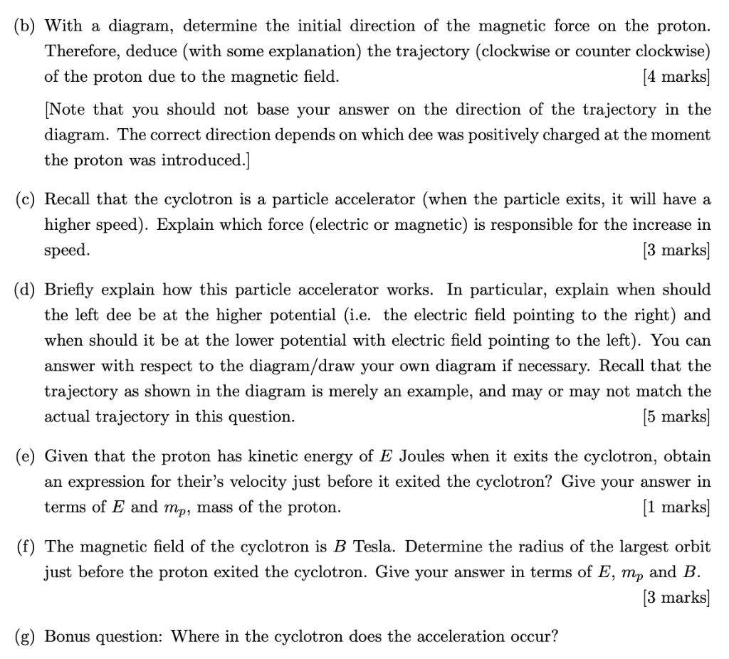 Solved Question 1: Cyclotron A cyclotron is a type of | Chegg.com