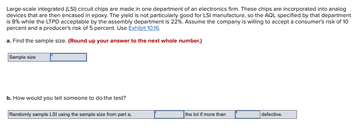 Solved Large-scale integrated (LSI) circuit chips are made | Chegg.com