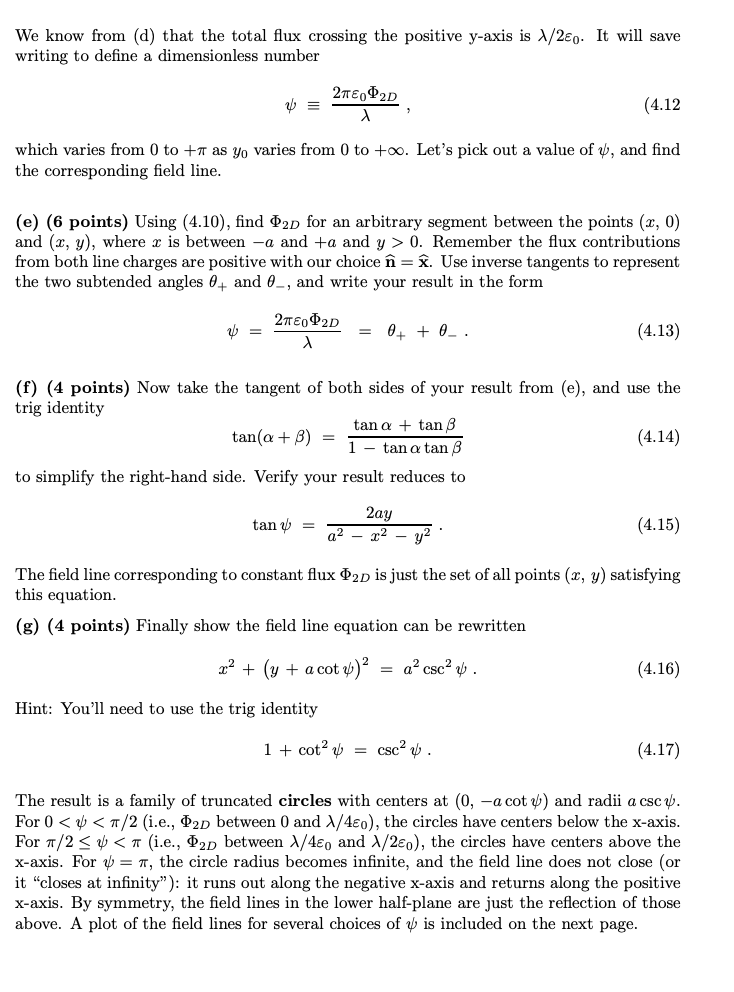 Solved 4. (30 points) Field lines due to two parallel | Chegg.com