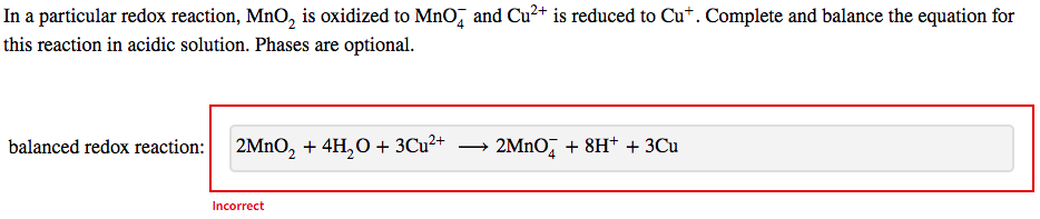 Solved In a particular redox reaction, MnO2 ﻿is oxidized to | Chegg.com