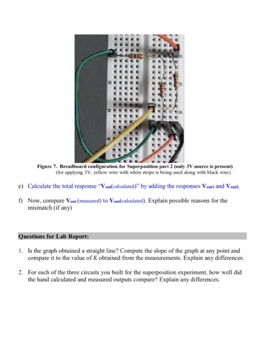Solved EXPERIMENT 4: Proportionality and Superposition | Chegg.com