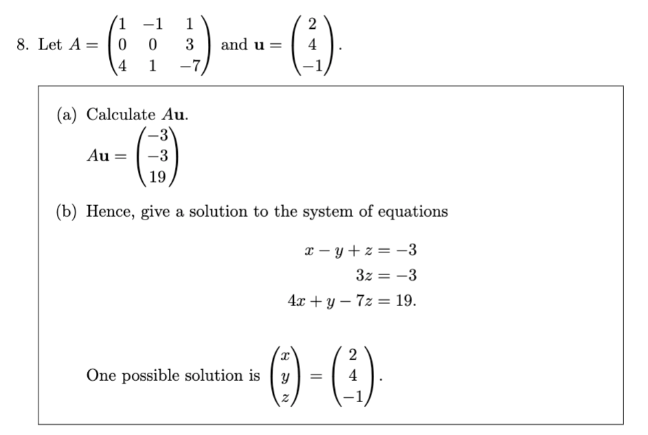 Solved Show how to find part (b) ﻿using matrices. Let | Chegg.com