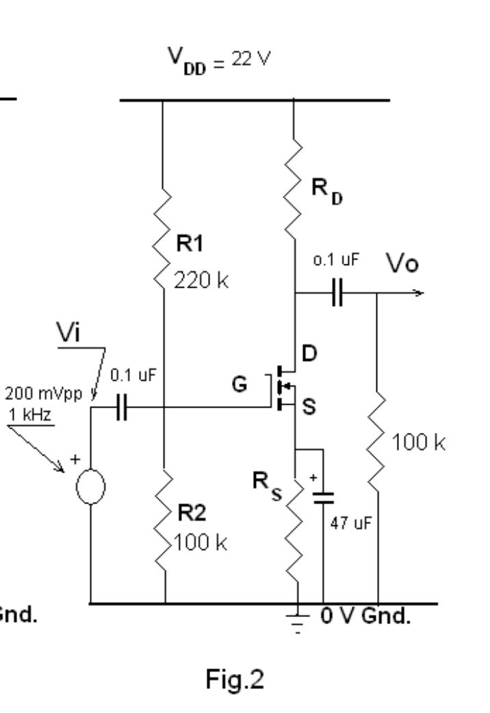 3 – Simulate the circuit of fig.2 on Spice displaying | Chegg.com