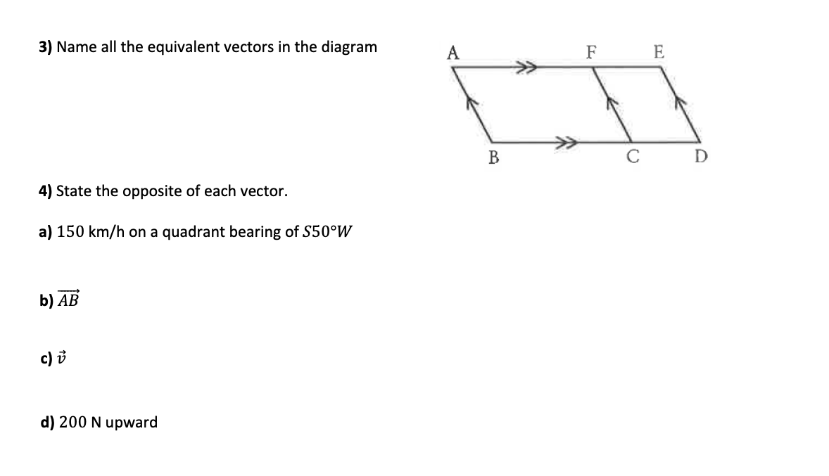Solved Grade 12 Vector Pls show all your steps and explain | Chegg.com