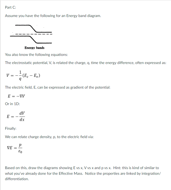 Solved Part A: Assume you have the following E vs k diagram. | Chegg.com