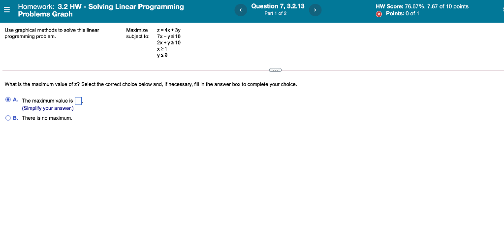 Solved Homework: 3.2 HW - Solving Linear Programming | Chegg.com