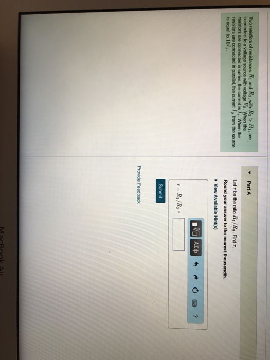 Solved R1 and R3, with R2 >R1, are in series, the current is | Chegg.com