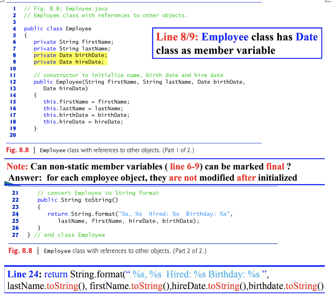 Solved Fig 8 7 Date Class Declaration Part 2 Of 3