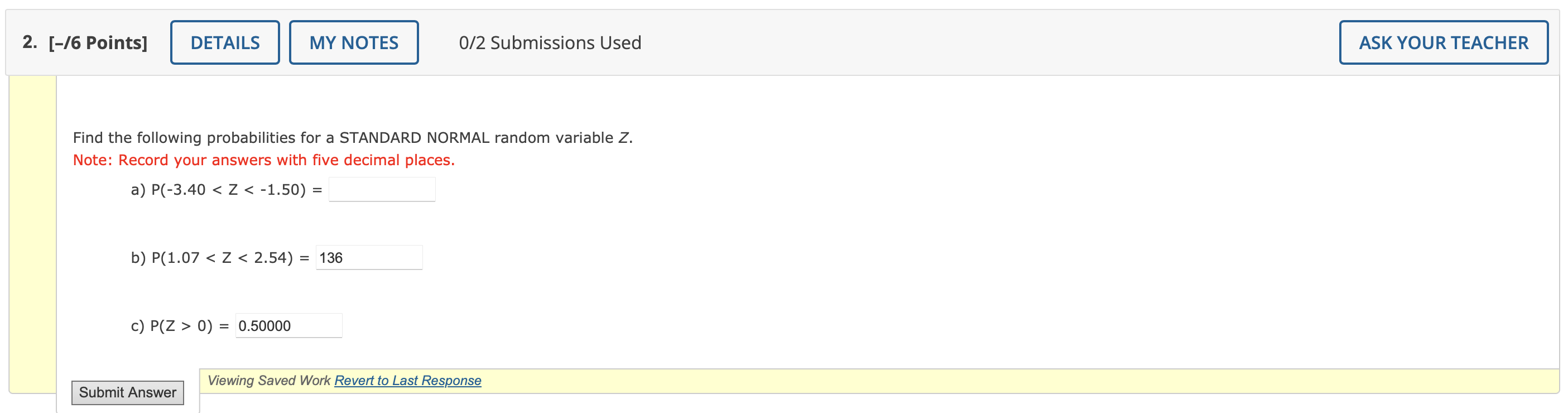 Solved Find the following probabilities for a STANDARD | Chegg.com