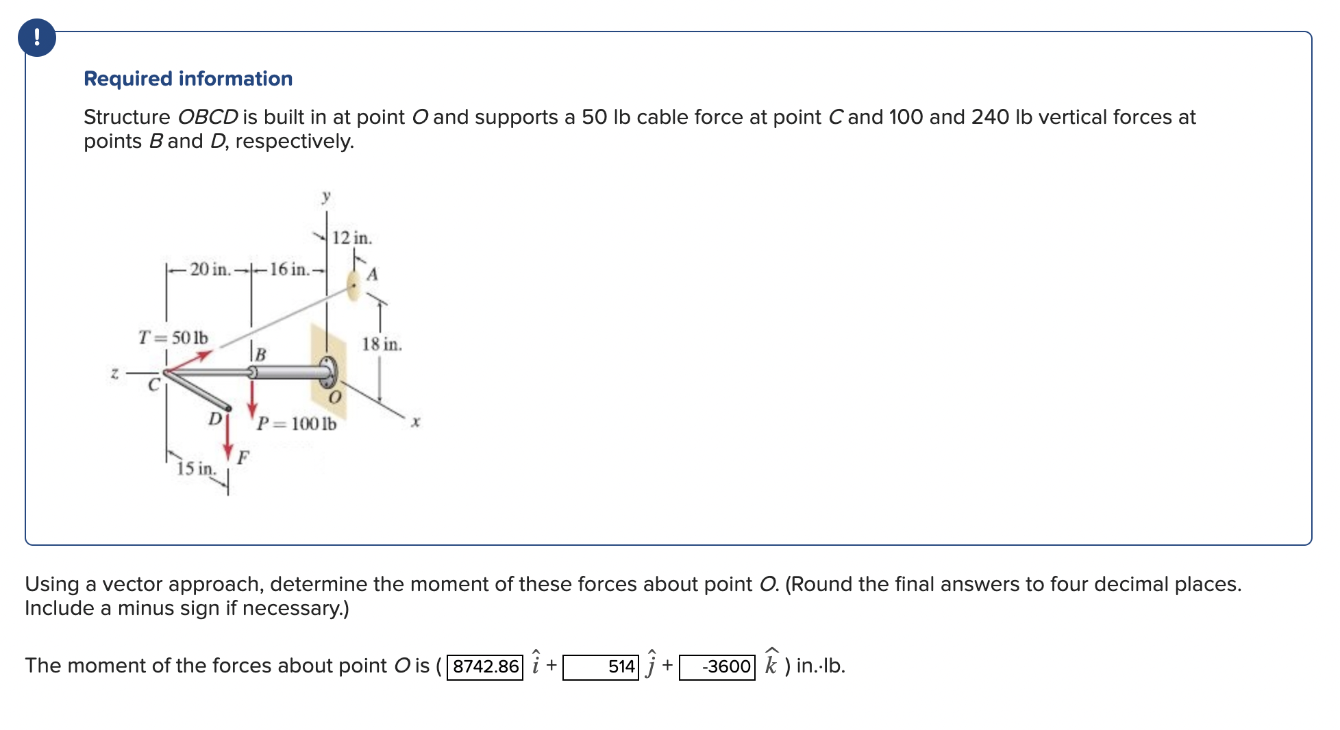 Solved Required information Structure OBCD is built in at | Chegg.com