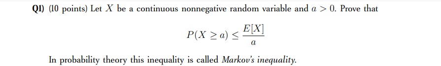 Solved Q1) (10 points) Let X be a continuous nonnegative | Chegg.com