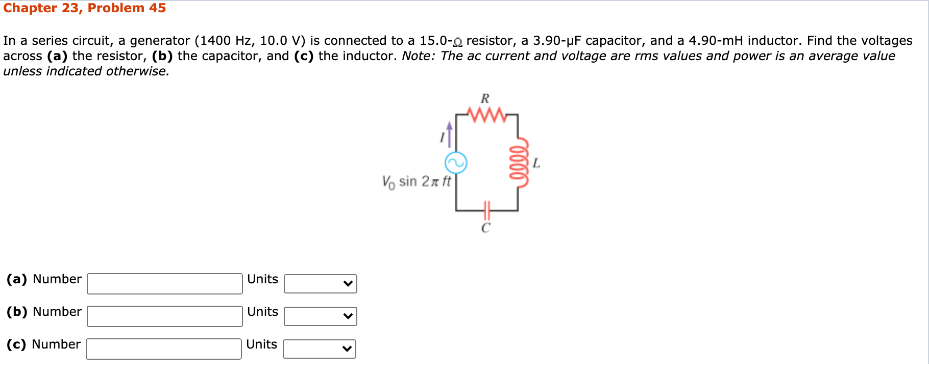 Solved Chapter 23, Problem 45 In a series circuit, a | Chegg.com
