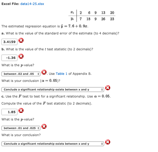 Solved Excel File: data14-25.xlsx 2 6 9 13 20 Yi7 18 9 26 23 | Chegg.com
