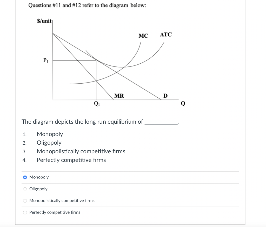 Solved Questions \#11 and \#12 refer to the diagram below: | Chegg.com