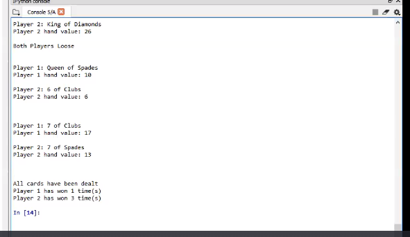 Solved PYTHON: Please help me with Blackjack simulation | Chegg.com