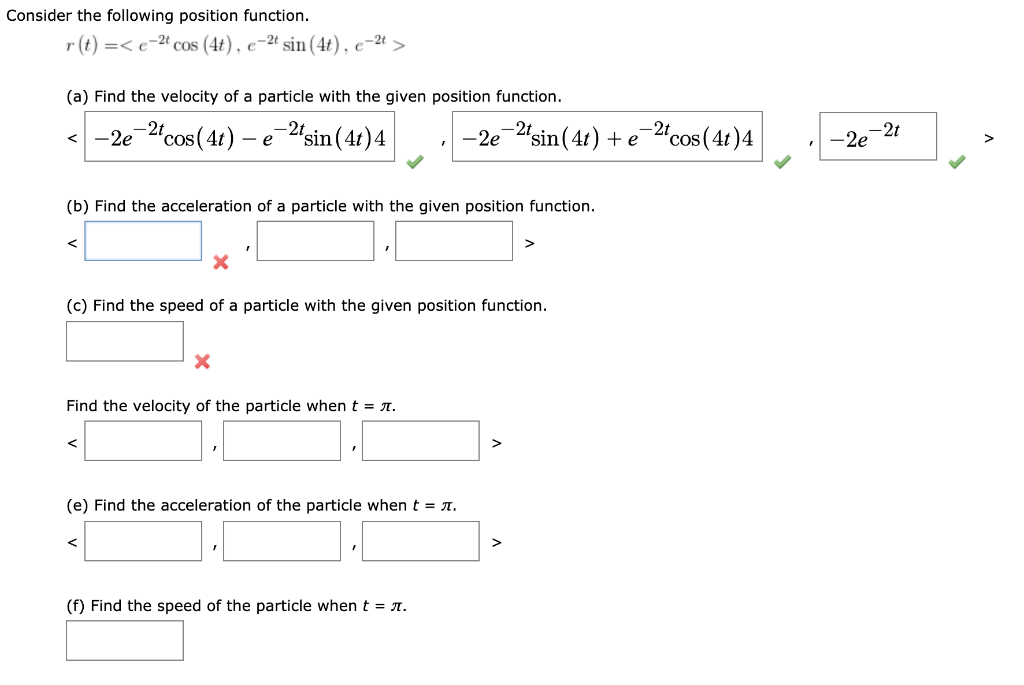 Solved Consider the following position function. r(t) = (a) | Chegg.com
