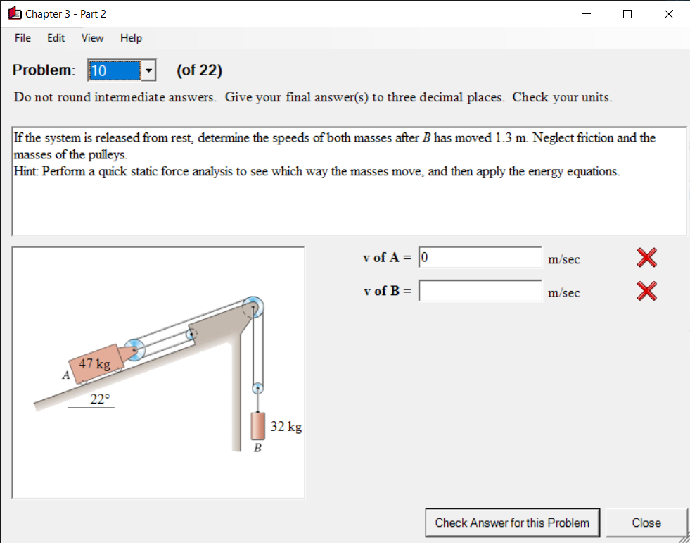 Solved Chapter 3 - Part 2 - x X File Edit View Help Problem: | Chegg.com