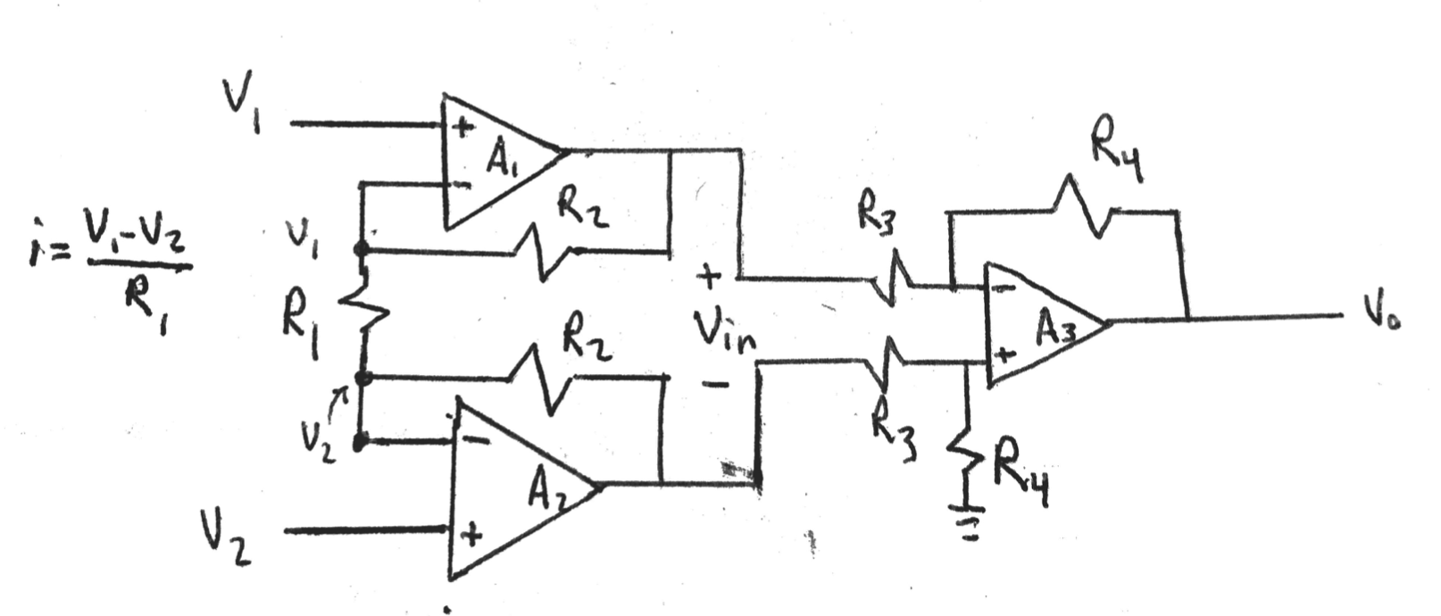 Solved Design the instrumentation amplifier circuit to | Chegg.com