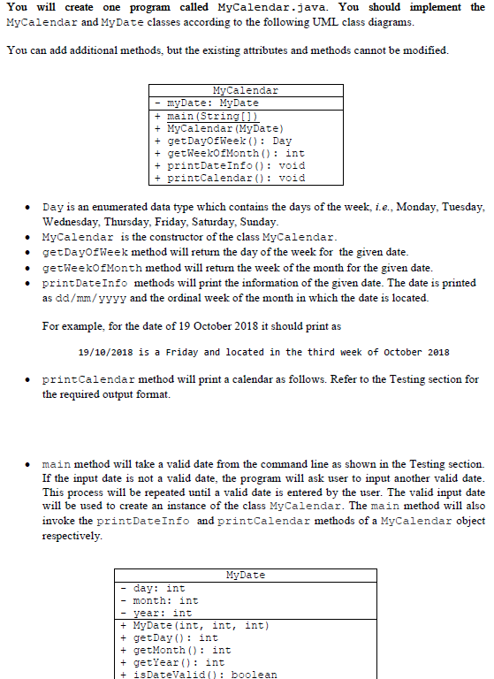 Solved For a given date, we can use the Gregorian calendar | Chegg.com