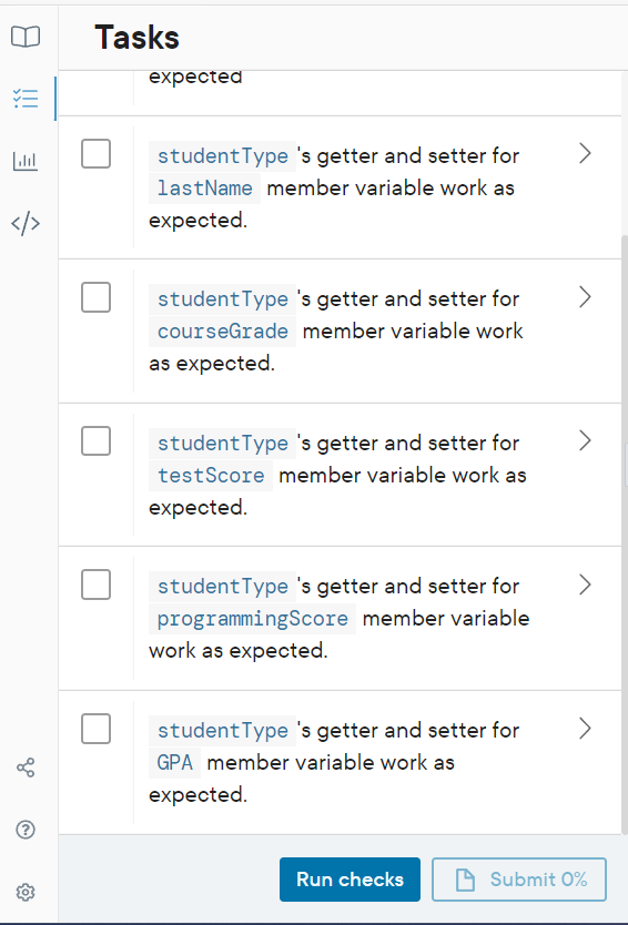 Solved Chapter 9 defined the struct studentType to implement | Chegg.com