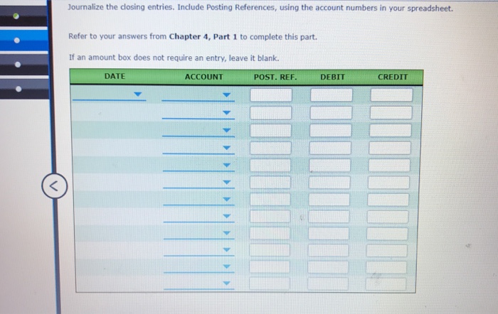 Solved Journalize the closing entries. Include Posting | Chegg.com